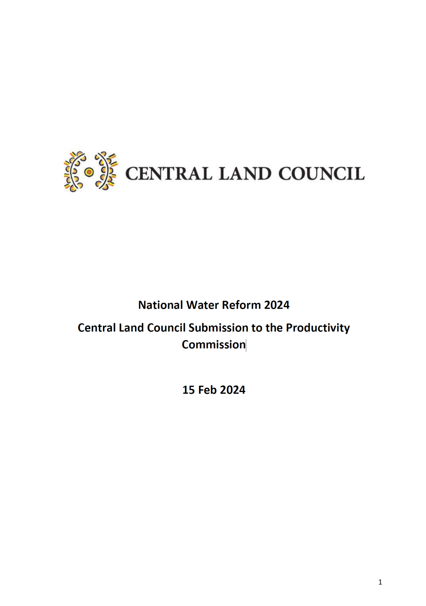 Submissions and reports - Central Land Council