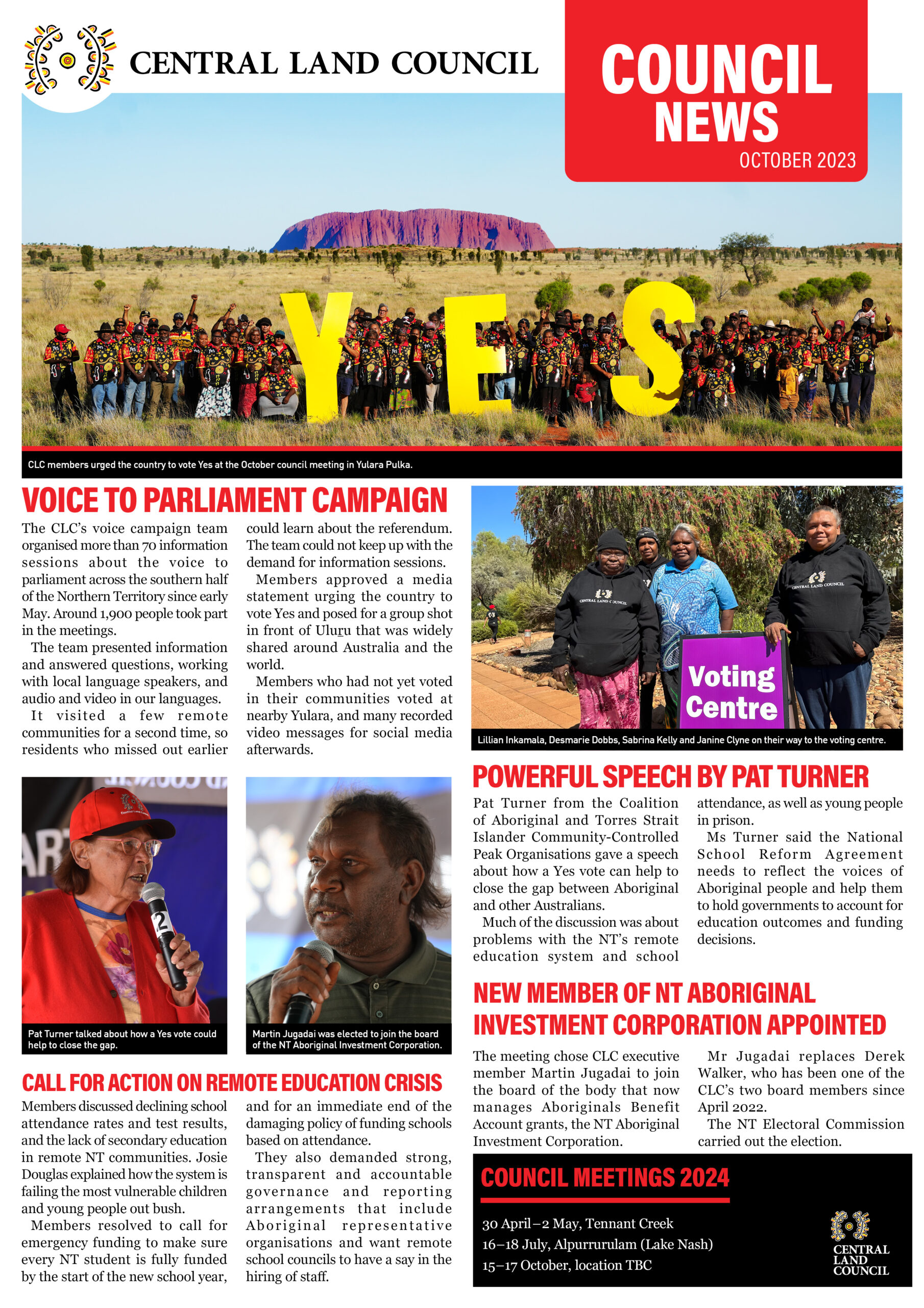 Council News October 2023 - Central Land Council