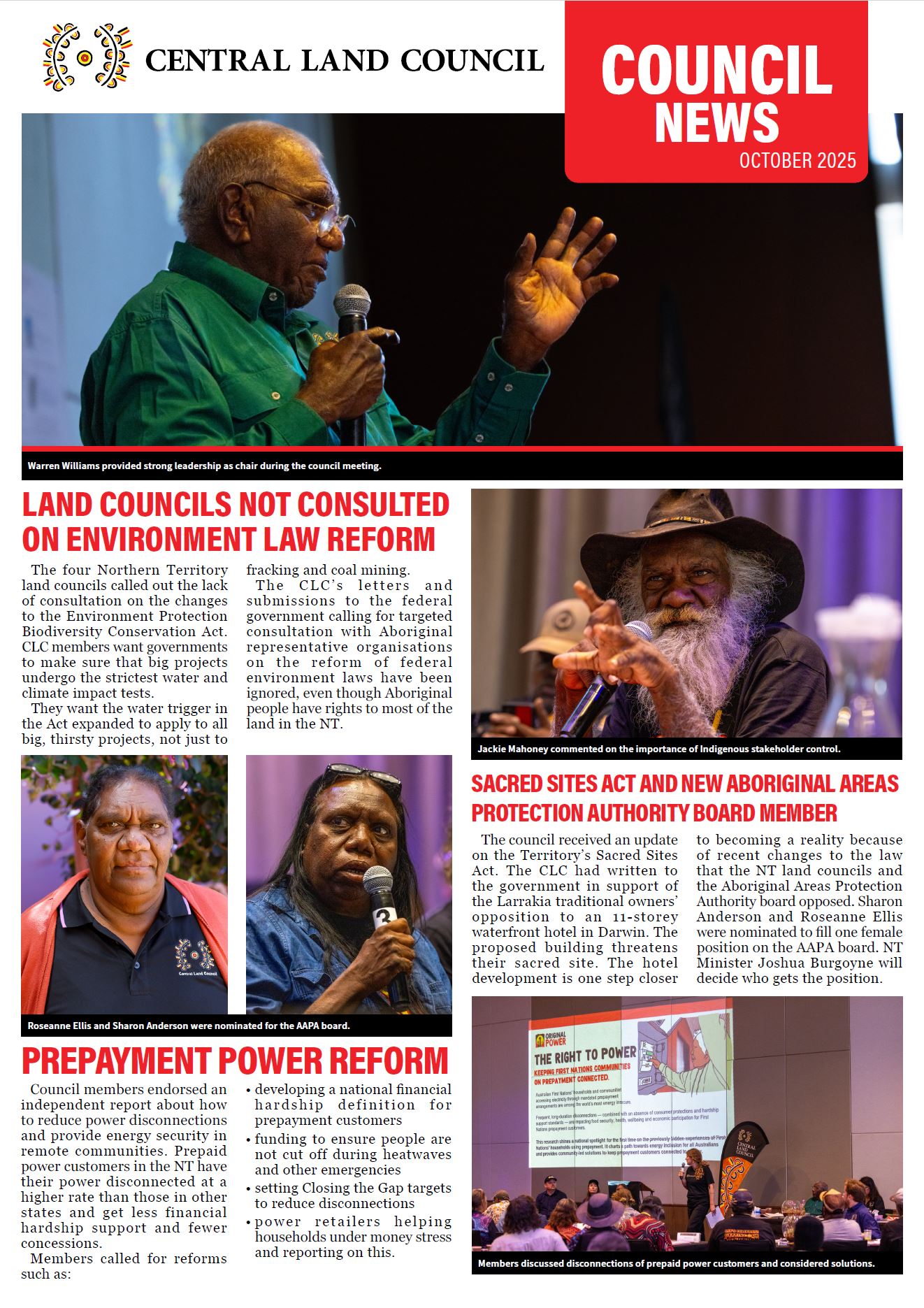 COUNCIL NEWS OCT 2025 - Central Land Council