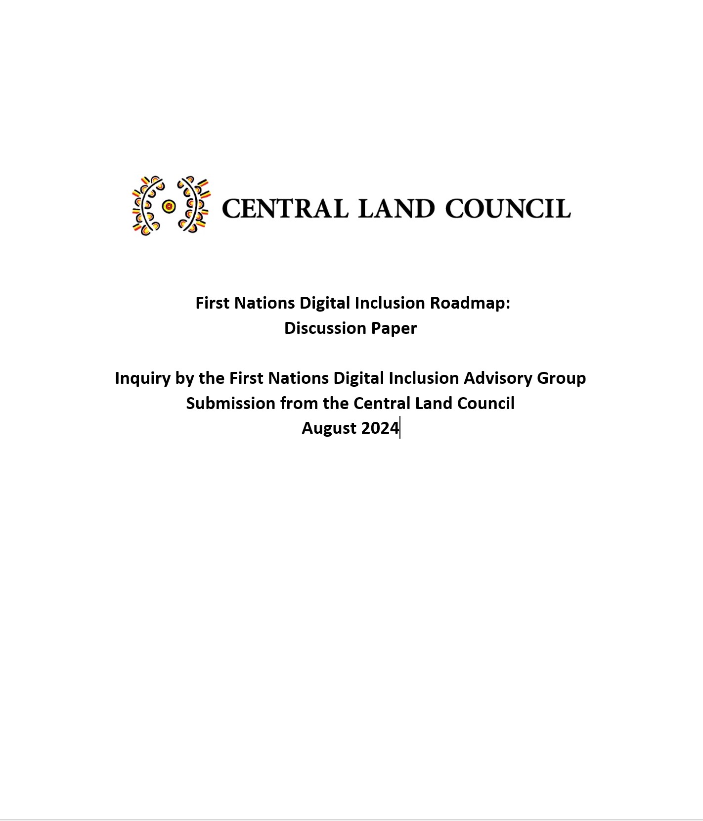First Nations Digital Inclusion Roadmap: Discussion paper - Central ...